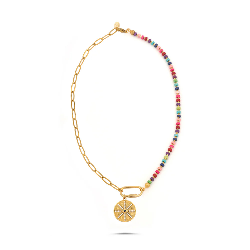 Berrin Özkan - Your Side Rainbow Nazar Kolye – Popcorner.com.tr